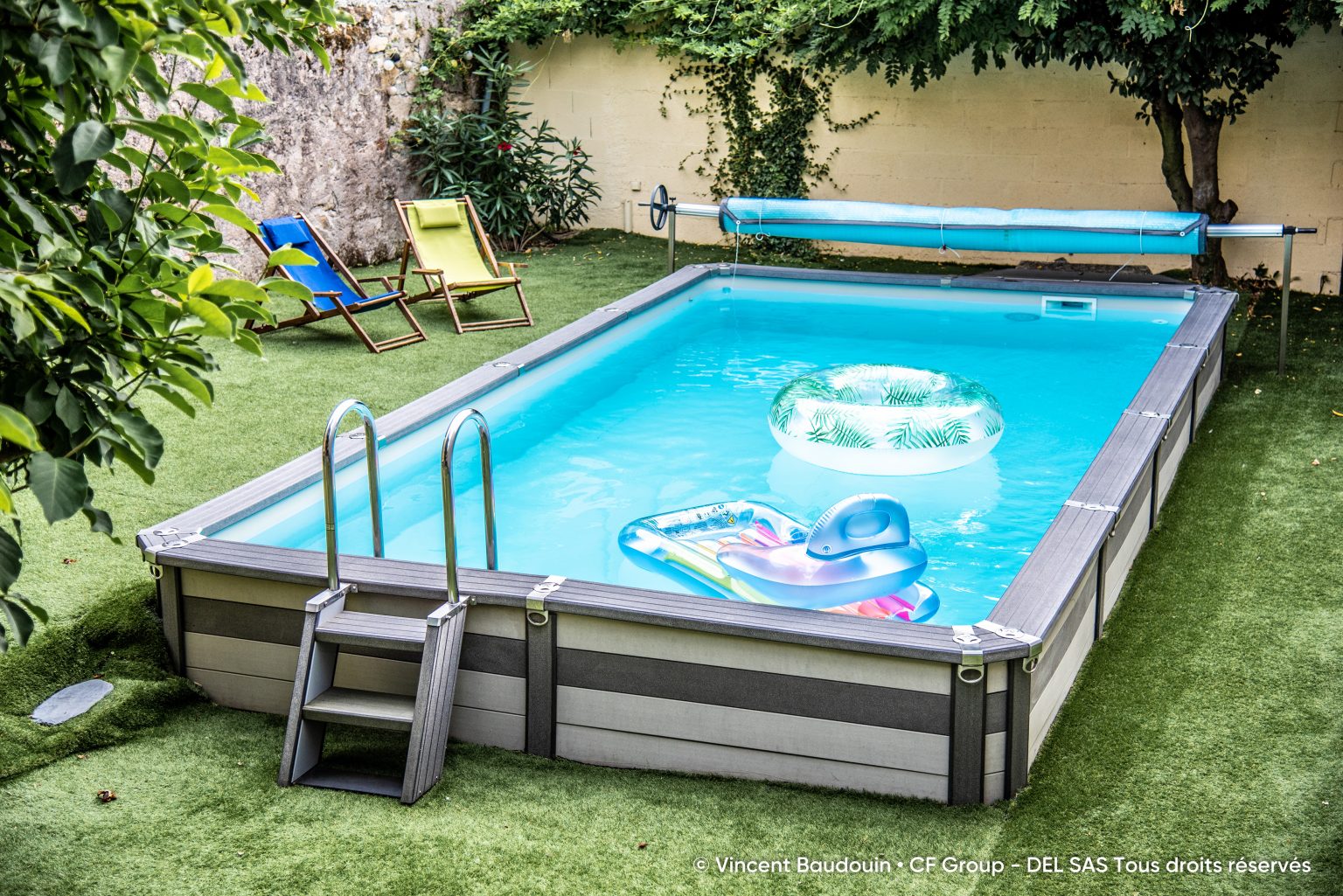 Azteck rectangle 2.5x5.1m hors-sol - Les Bonnes Affaires Piscines
