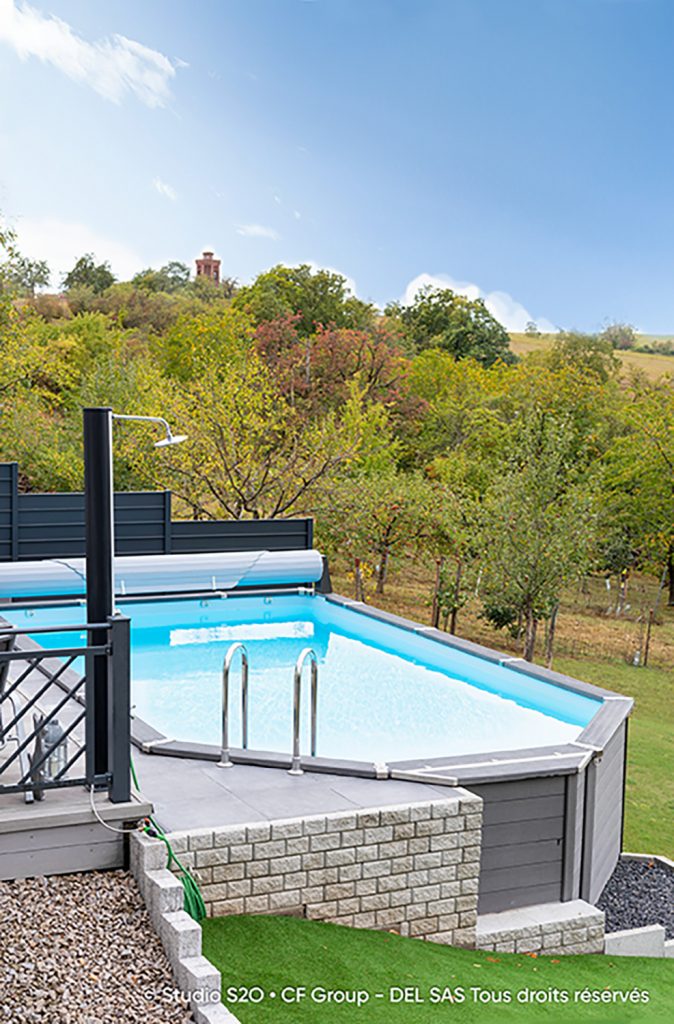 Azteck mixte 4.05x5.6m semi-enterrée - Les Bonnes Affaires Piscines